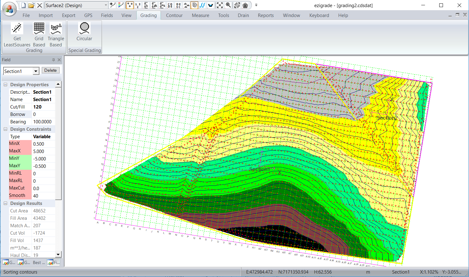 Topic: Smooth Surface - Multiple Sections